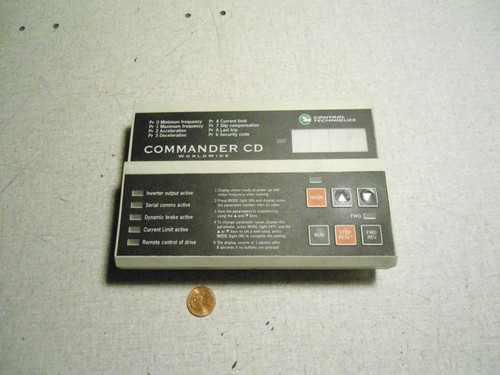 Control Techniques Commander CD Drive Operator Interface Panel Display | eBay