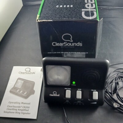 CLEAR SOUNDS ClearRing Amplified Phone RingSignaler-CR200 ...