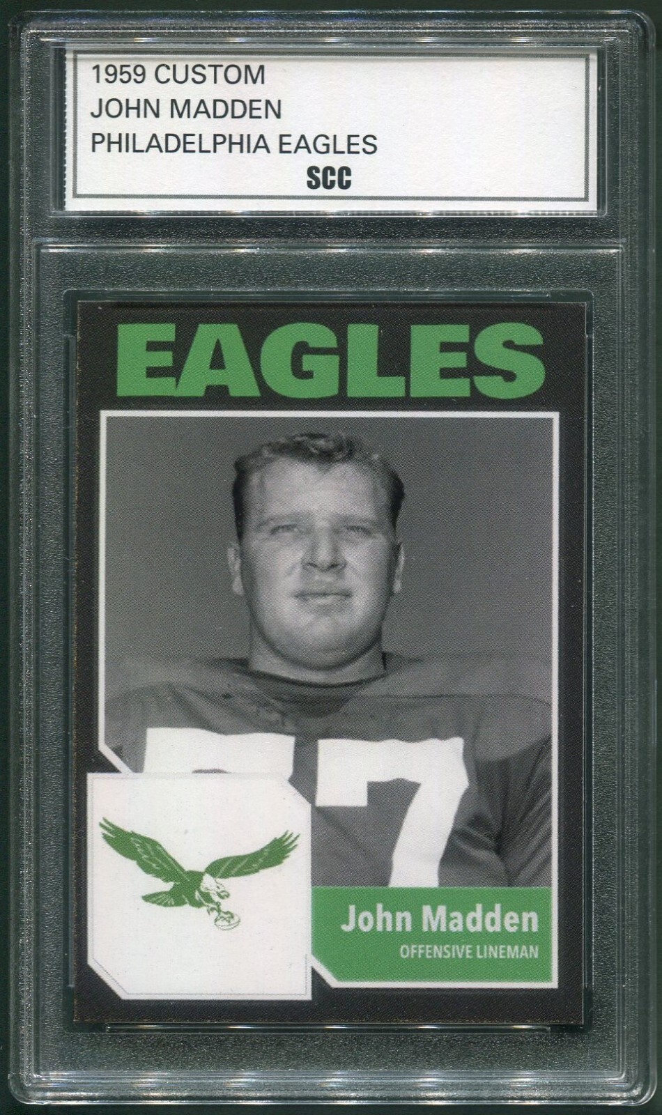 Custom 1959 John Madden Philadelphia Eagles Football Card | eBay
