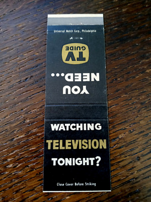Vintage Matchbook: TV Guide | eBay