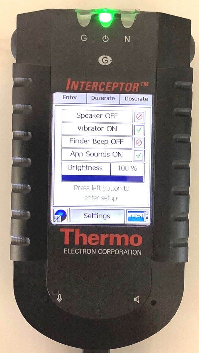 ICX THERMO Scientific Personal Radiation Interceptor Detector Meter ...