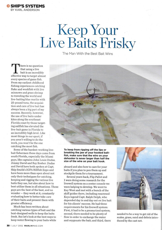 Marlin Fishing Magazine Fast Crew Tips Perfect Live Baits Captain Peter ...