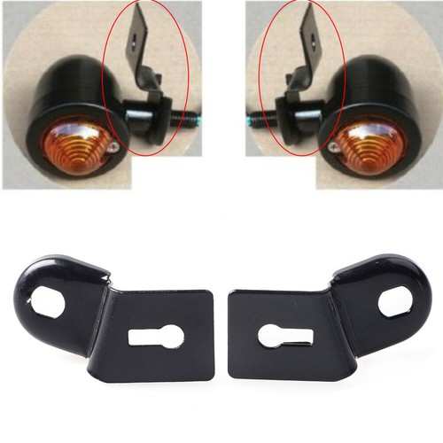 Black Universal Motorbike Rear Turn Signal Relocater Holder Shock ...