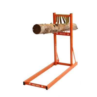 Heavy Duty Metal Log Saw Horse for Chainsaw Cutting Quick Load Foldable ...
