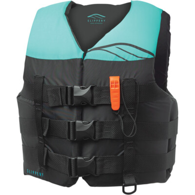 Slippery Women's Hydro Nylon PFD Life Vest (Black / Mint) L | eBay