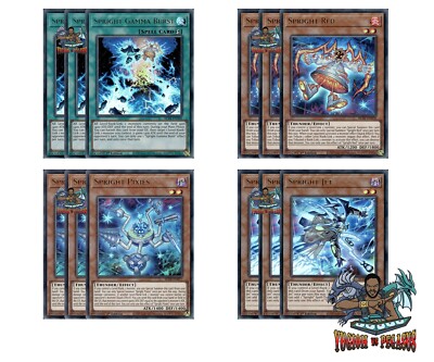 Yugioh! Spright Gamma Burst Red Jet Pixies Deck BLTR Ultra Rare 1st Ed ...