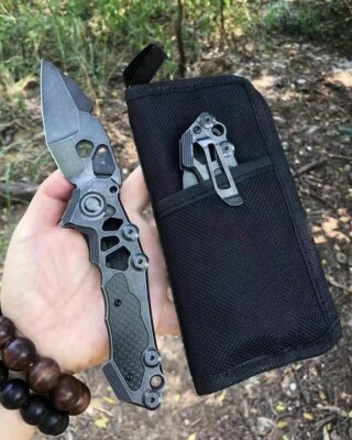 9'' New Fast Opening D2 Blade Steels Handle Tactic Survival Folding ...