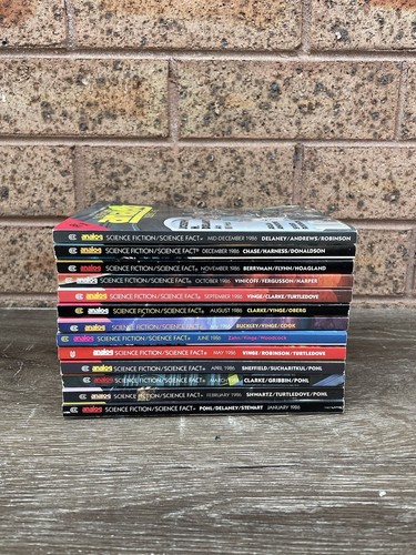 Vintage 1980's 13 Analog Science Fiction Science Fact Books Bundle ...