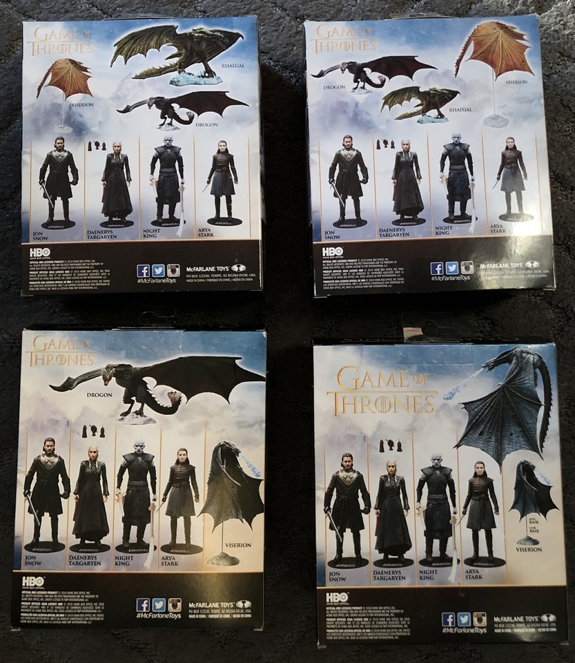 2018 Game Of Thrones Mcfarlane Drogon Dragon (11) Figure Lot New In ...