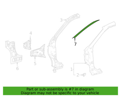 Toyota OEM 2020-2023 Highlander Left Front Black Out Tape 759280E010 ...