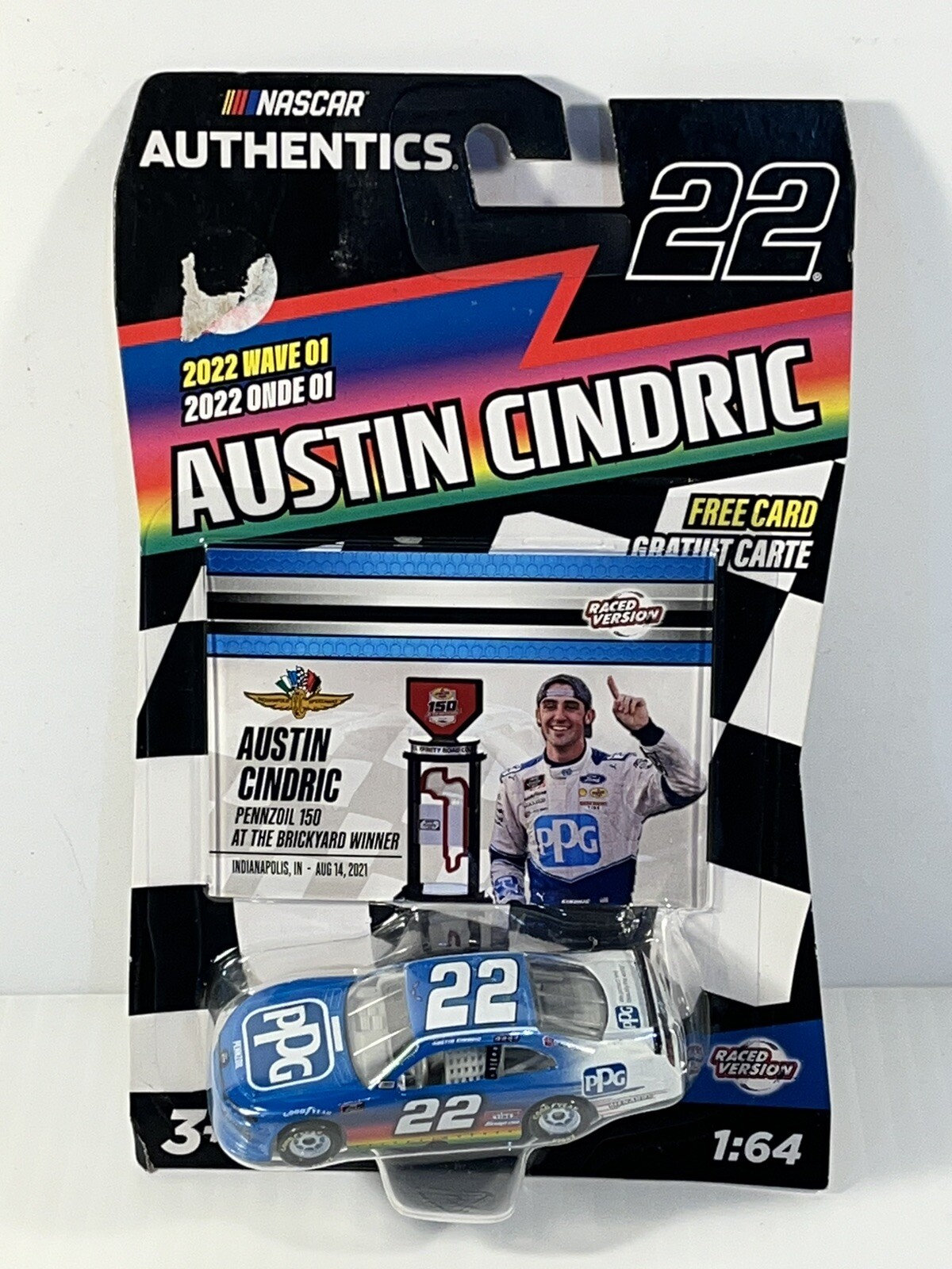 1/64 Nascar Diecast, Austin Cindric #22, PPG, 2022 Brickyard Winner | eBay
