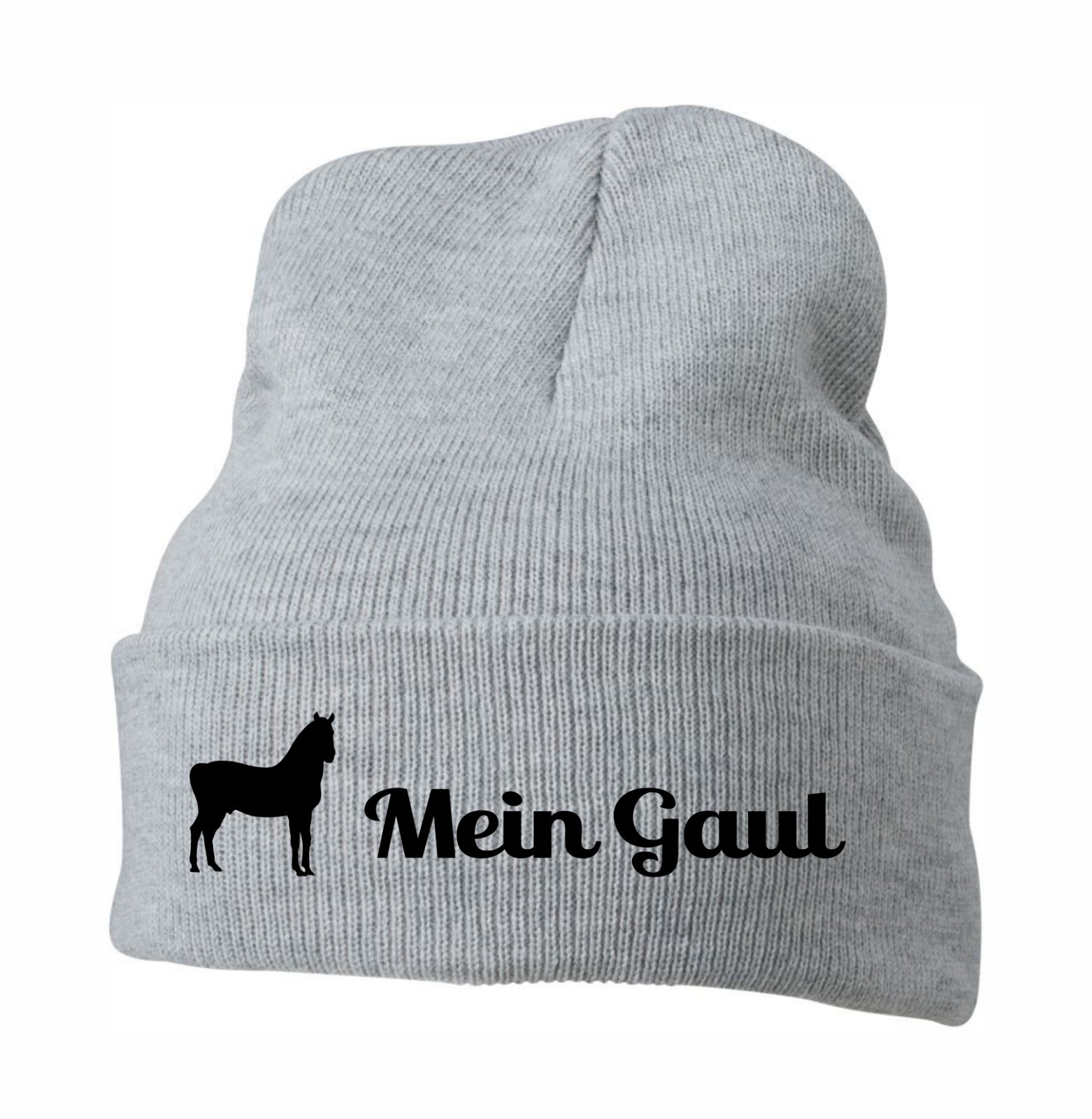 Beanie Strickmütze PFERD Stickmotiv MEIN GAUL reiten Siviwonder | eBay.de