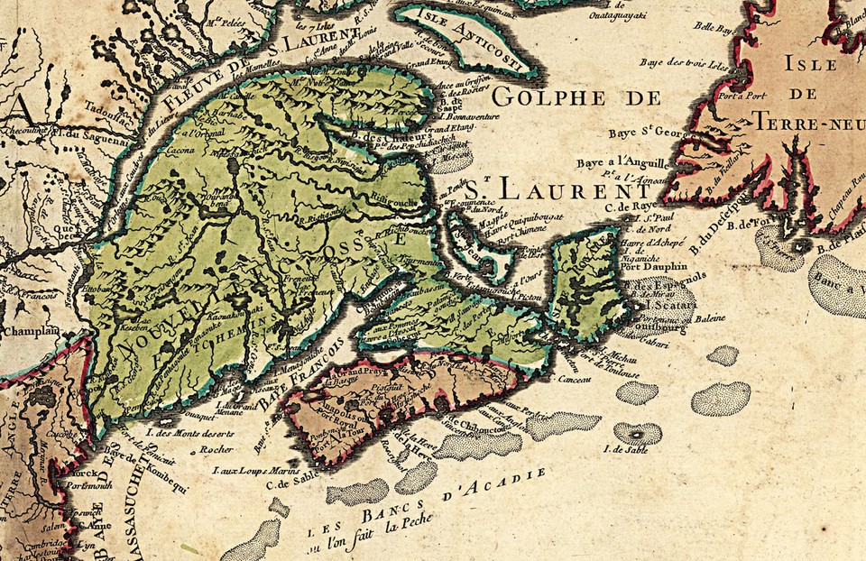 1756 Map French and Indian War Wall Art Poster Print Home School ...