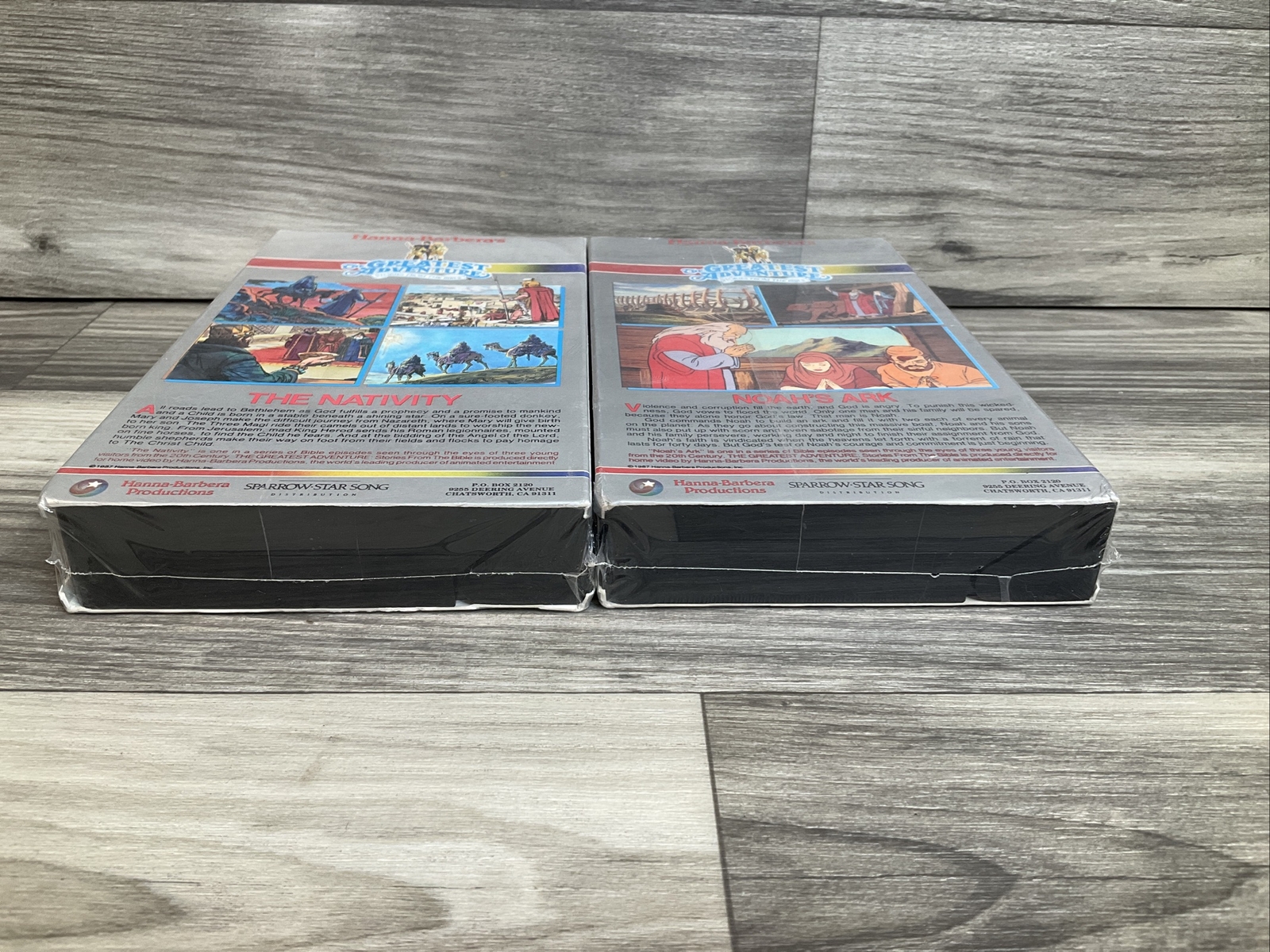 Lot of 2 Hanna-Barbera's The Greatest Adventure Bible-VHS The Nativity ...