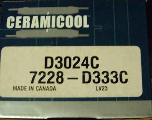 Front Disc Brake Pad Set, Ceramic - Rotex D3024C | eBay