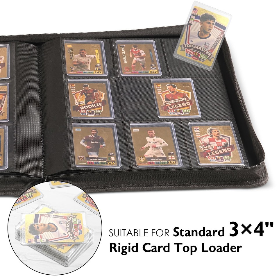 Toploader Binder Holds 360 Top Loaders9 Pocket Top Loader Binders for 3 ...