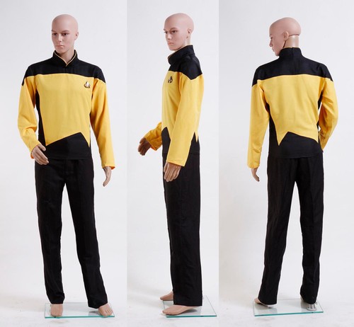 Sale Star Trek TNG The Next Generation Costume Cosplay Blue Yellow Red ...