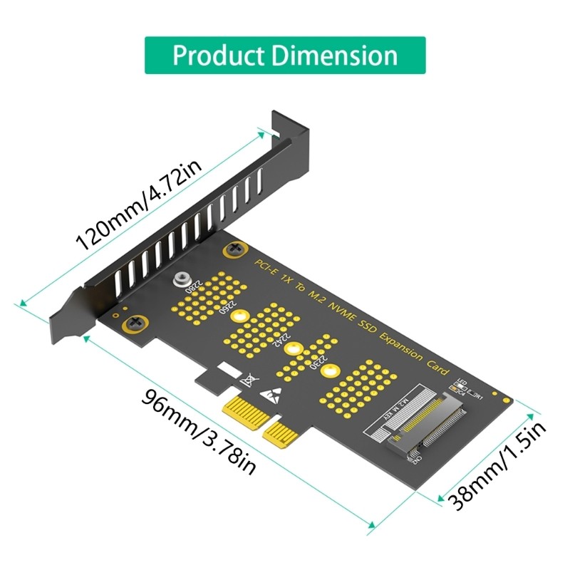 Nvme Solid Disk To PCIE 1X Adapter Expansion Card For PC Easy ...