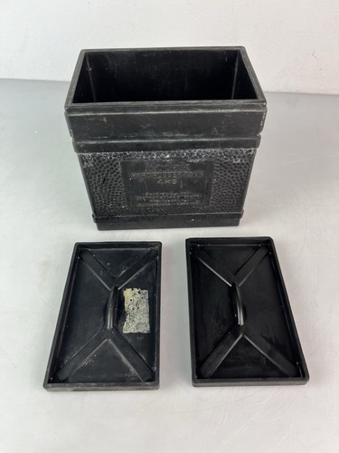 Kodak 4x5 Hard Rubber Developing Tank w/ 2x Floating Lids | eBay