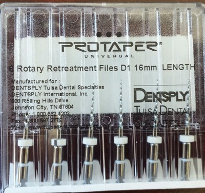 Dental Dentsply Tulsa Rotary Retreatment ProTaper Universal Files 16 mm ...