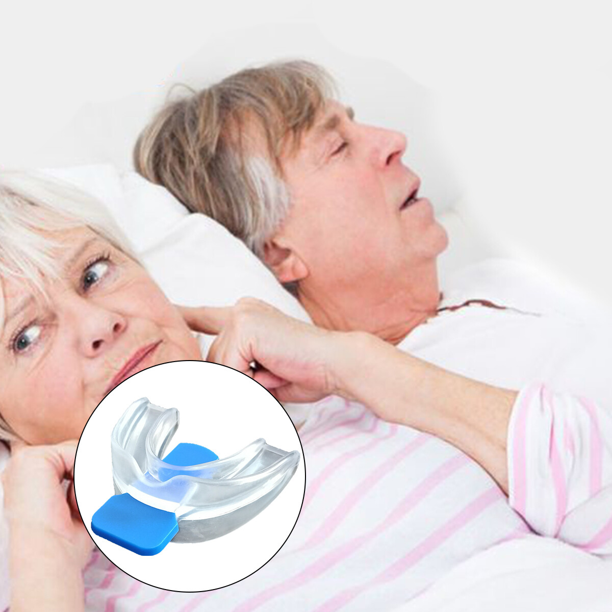 Anti-Snoring Stop Snoring Mouth Piece Sleeping Aid Quiet Night Apnea ...