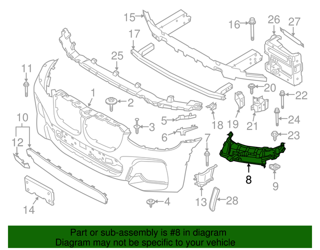 Genuine OEM Bumper Cover Bracket for BMW 51118064595 for sale online | eBay