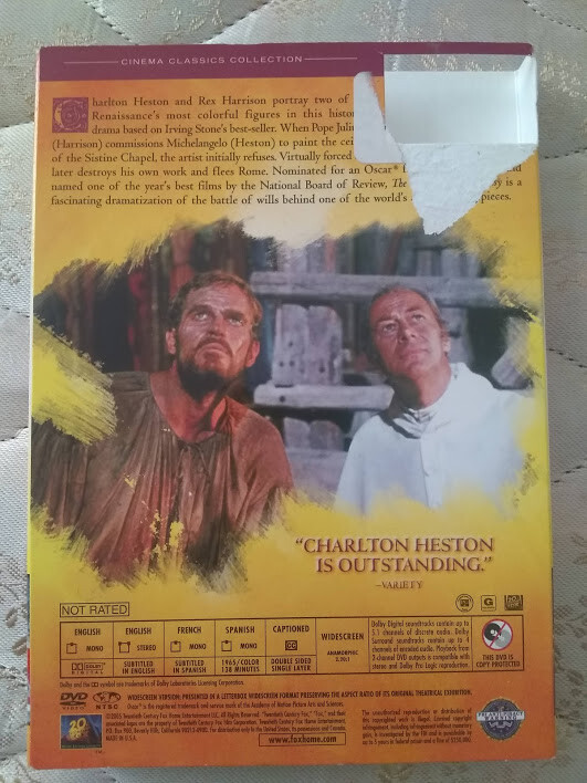 Movie & Book The Agony and the Ecstasy: Michelangelo Novel by Irving ...