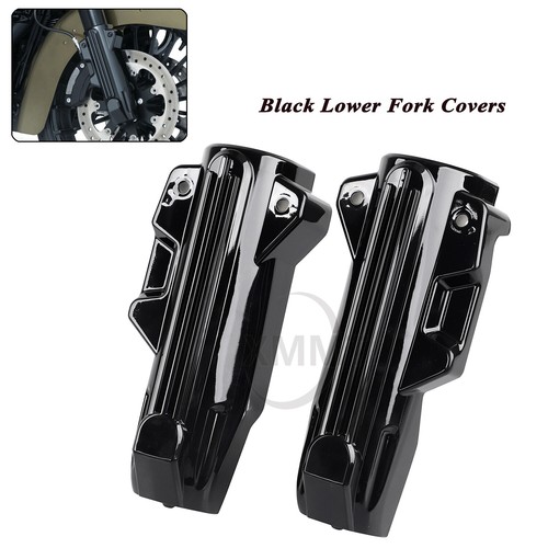 Motorcycle Black Lower Fork Covers For Harley Electra Glide Road King ...