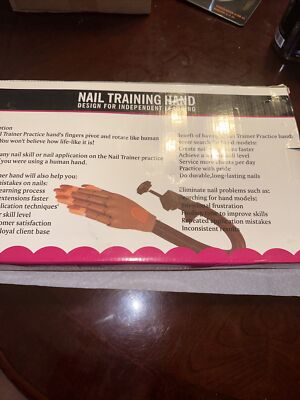 Nail Training Hand for Acrylic Nails,Complete Moveable Practice Hand ...