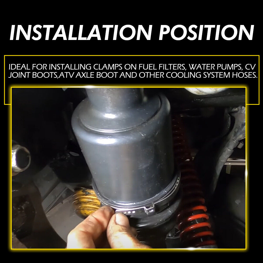 Universal Adjustable Axle CV Joint Boot Crimp Clamps W/ Clamp Pliers ...