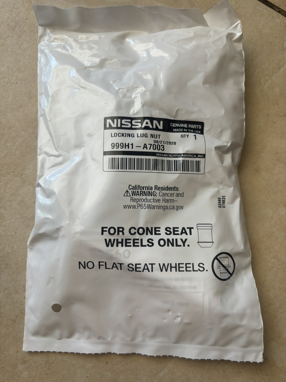 NEW OEM Genuine Nissan WHEEL LOCKS Lug Nuts 999H1-A7003 | eBay