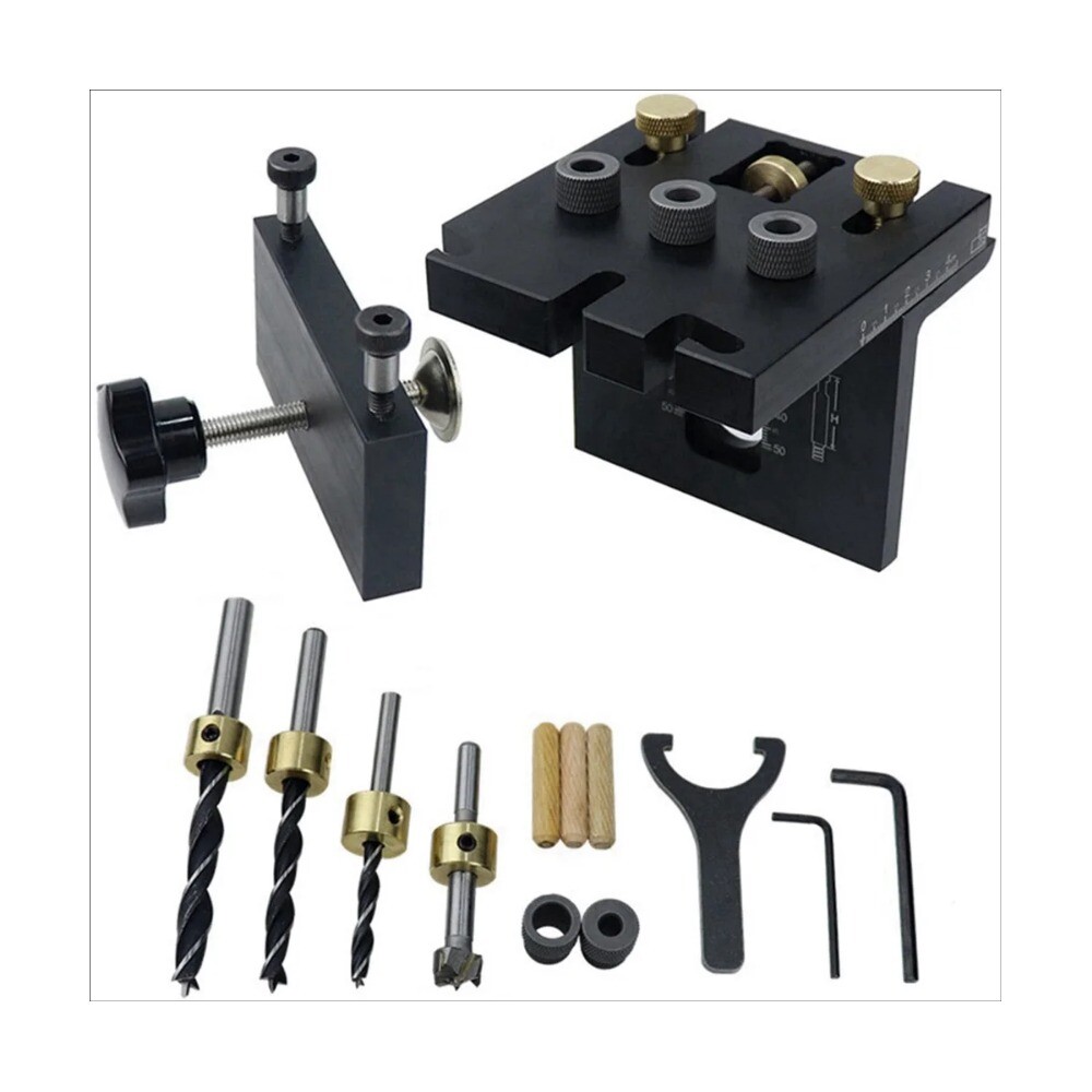3 in 1 Hole Clamp Set, Woodworking Clamp Set, Hole Punch Tool with ...