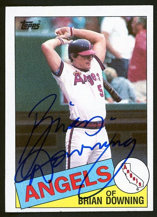 Brian Downing Signed Auto 1985 Topps California Angels Card #374 | eBay