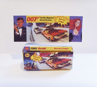 CORGI ROCKETS - OHMSS. JAMES BOND - MERCURY COUGAR - Display box & tray ...