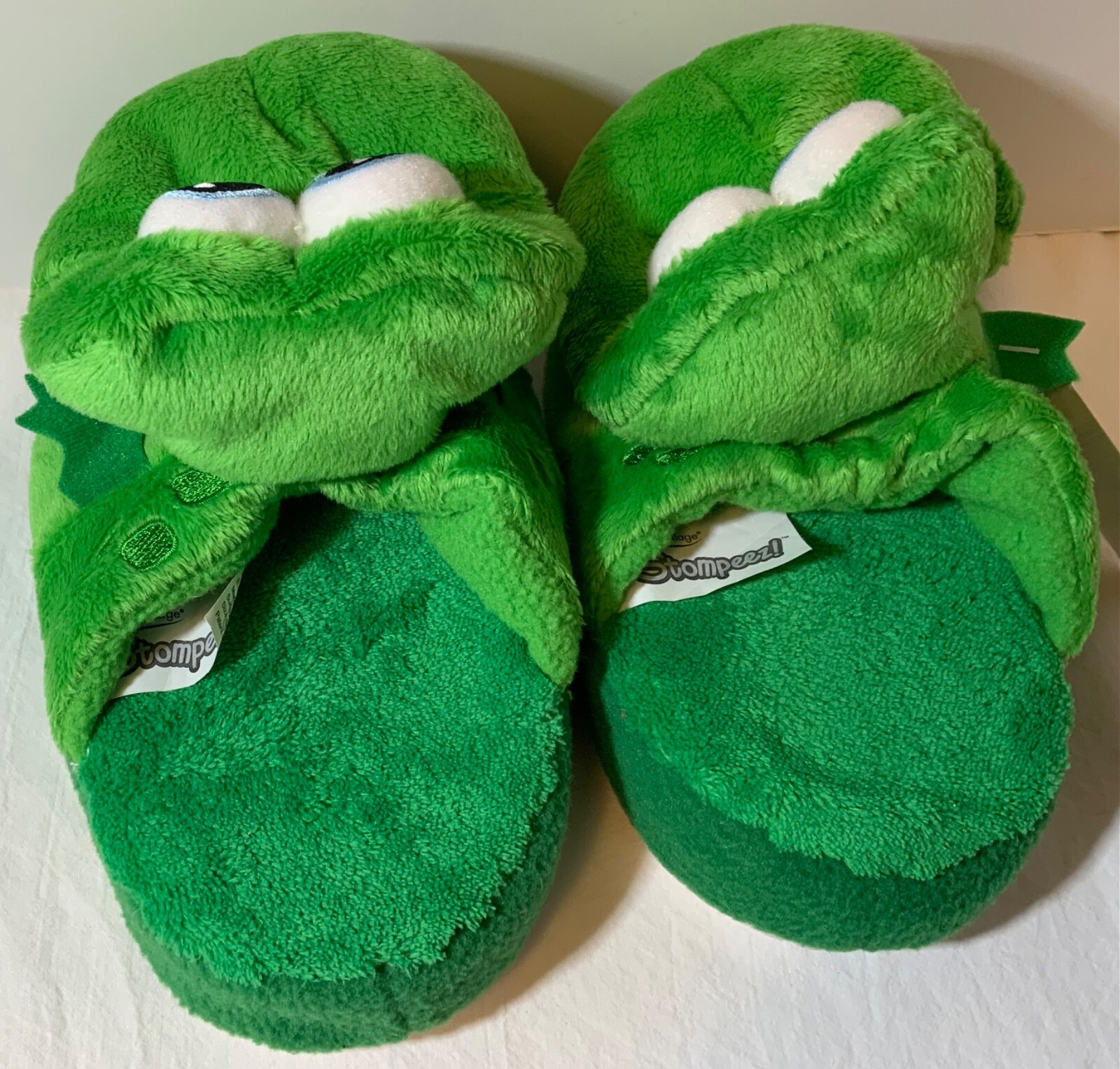 STOMPEEZ Slippers Boy Girl Small Dragon Alligator New w/ Tag Green Pops ...