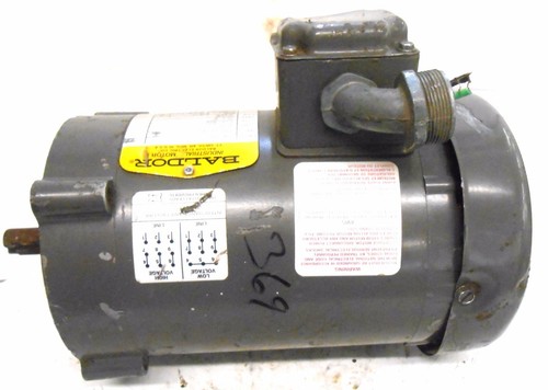 BALDOR INDUSTRIAL MOTOR, VM3542, 34A63-883, 3/4 HP, 230/460 VOLTS, 3/1 ...