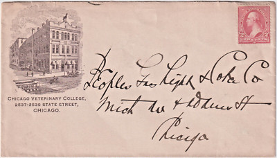 Chicago Veterinary College State Street Chicago Illust advt cover (g88 ...