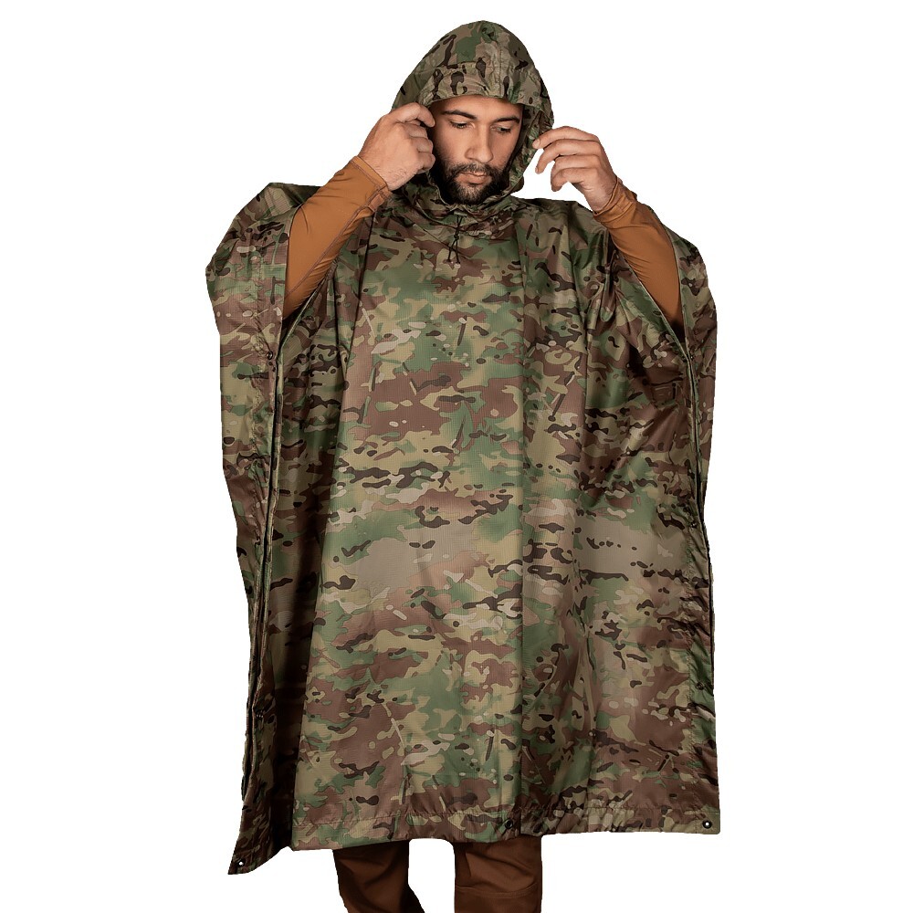 Camo Tec poncho PILGRIM Multicam, tactical poncho, raincoat, military ...