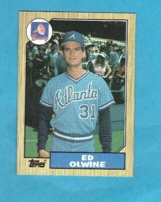 1987 Topps baseball card #159 Ed Olwine Braves | eBay