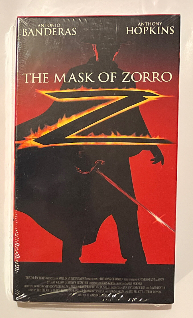 The Mask of Zorro (VHS, 1998) New / Sealed | eBay