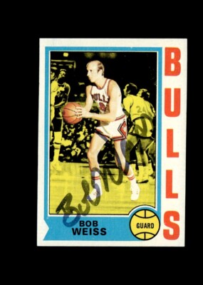 Bob Weiss 1974-75 Topps Bulls authentic autographed card | eBay