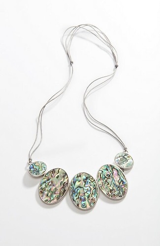 J. Jill - BEAUTIFUL and UNIQUE ABALONE SHELL NECKLACE - NWT + Gift Box ...
