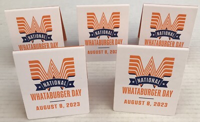 National Whataburger Day Promotional Table Tent 73, August 8, 2023, Lot ...