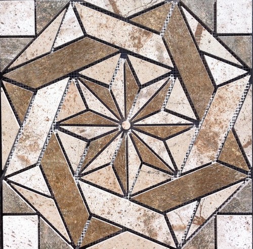 16 3/8" X 16 3/8" Tile Medallion - Daltile's Porada tile series | eBay