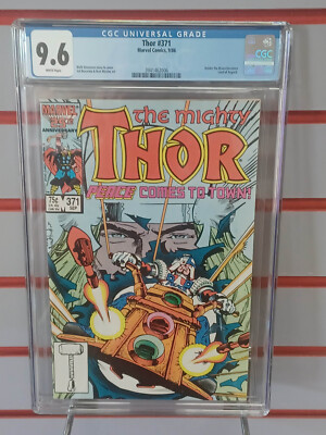 THOR #371 (Marvel, 1986) CGC Graded 9.6 ~ TVA ~ ZANIAC ~ WHITE Pages | eBay