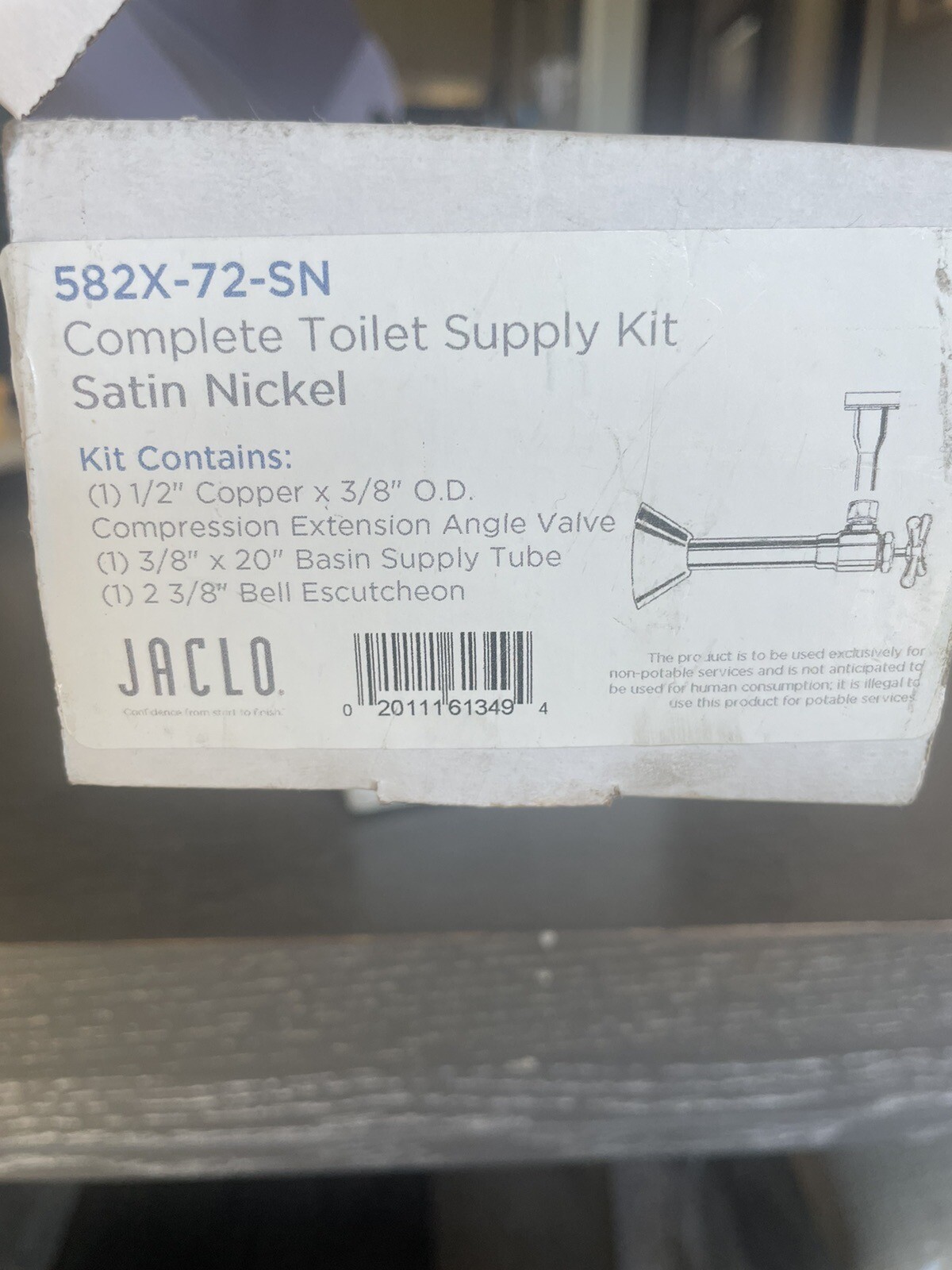 Jaclo Toilet Supply Kit 582X-72-SN | eBay