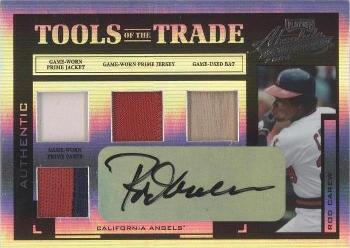 2004 Playoff Absolute Memorabilia - Tools of the Trade Rod Carew #TT ...