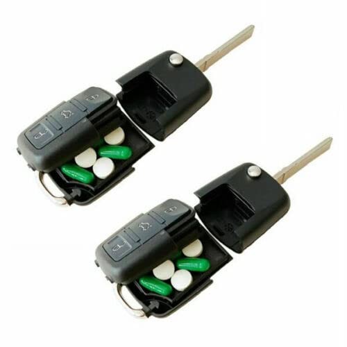 2 pack Car Key Fob Stash Secret Hidden Compartment Safe Box Diversion ...