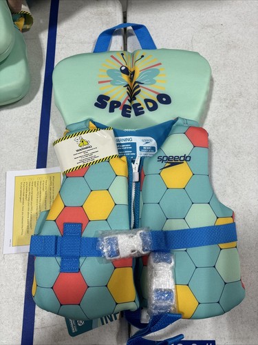 Speedo Swimming Life Jacket Vest PFD USCG Approved Up to 30 lbs Bee ...