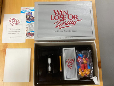 WIN LOSE OR DRAW THE PICTURE CHARADES GAME 1988 (IN OPENED BOX) | eBay